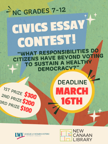 2nd Annual Student Civics Essay Contest! | New Canaan Library